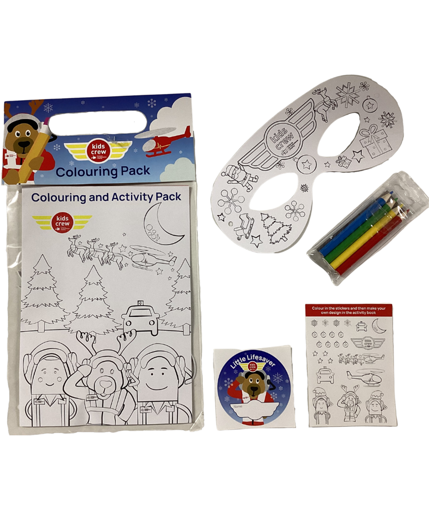 Kids Christmas Colouring Pack – Midlands Air Ambulance Charity